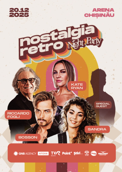 Nostalgia Retro Night Party 2025 sâmbătă 21 martie 03:00: cumpara ...